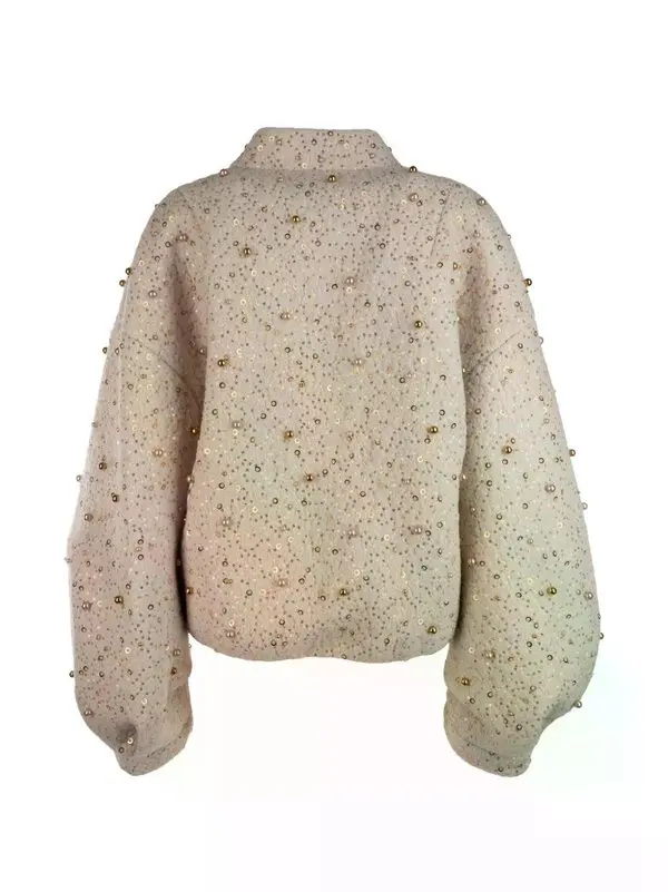 GENNY Sequin-embellished Faux-pearl Jacket