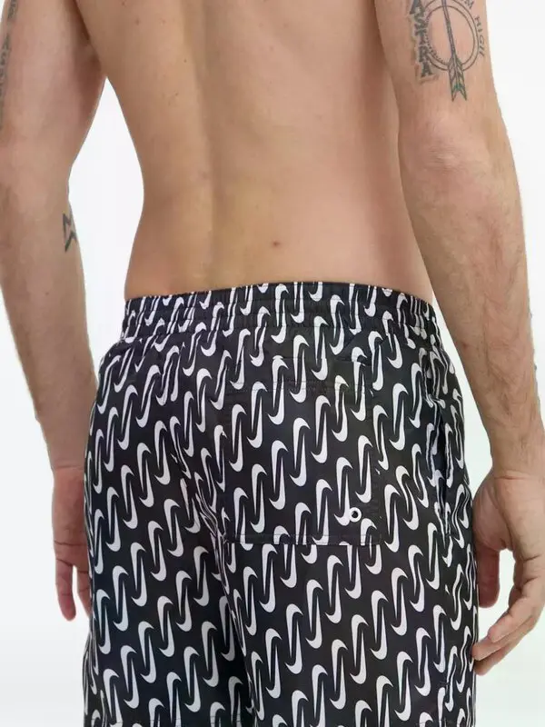 Nike Swoosh-print Swim Shorts