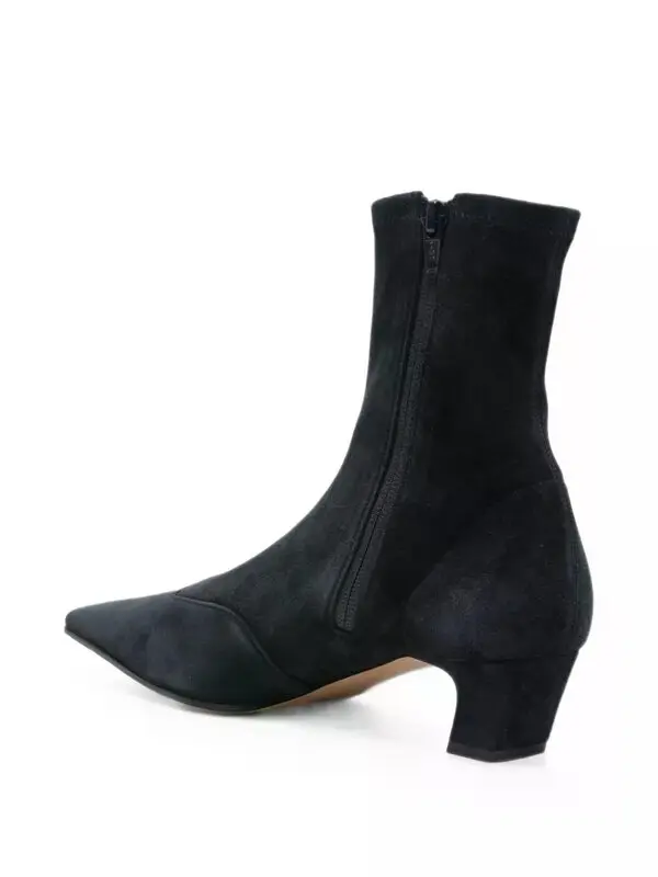 Khaite Nevada Stretch Heeled Ankle Boots