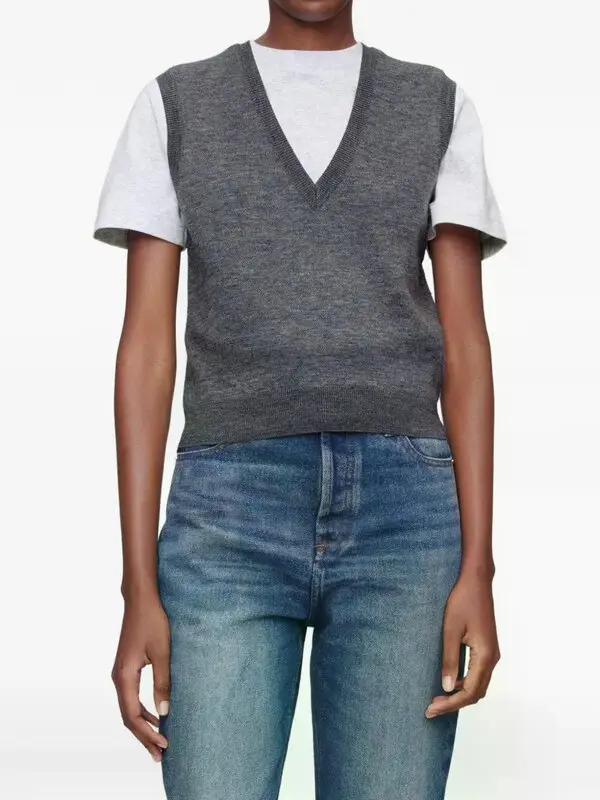 A.p.c. V-neck Knitted Vest