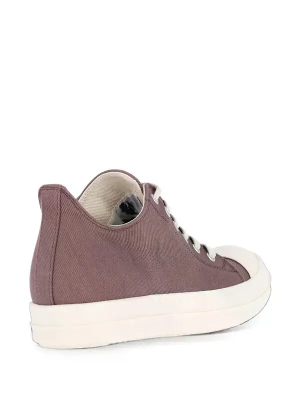 Rick Owens Low Cotton-canvas Sneakers - Purple
