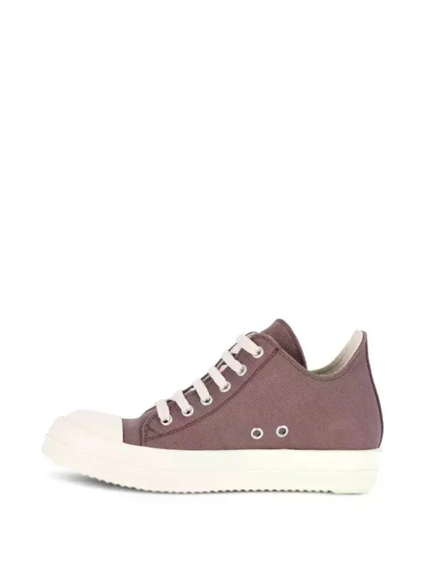 Rick Owens Low Cotton-canvas Sneakers - Purple