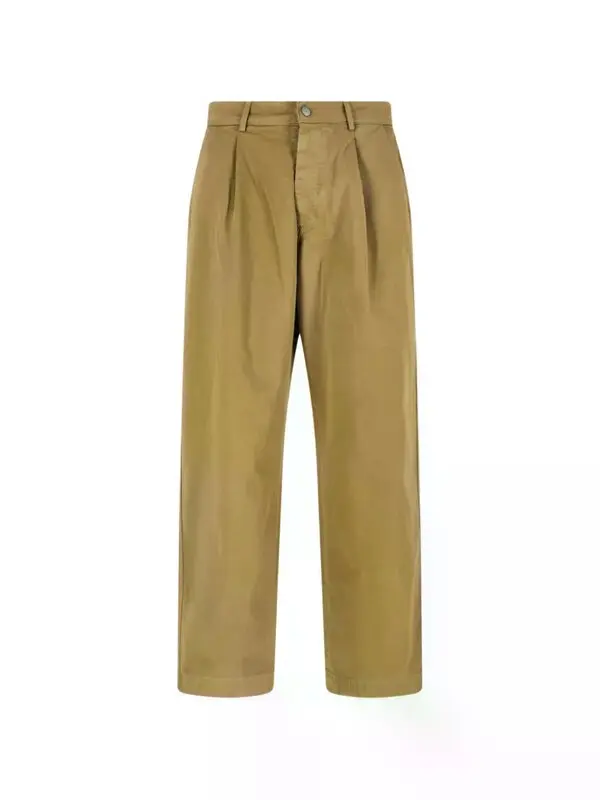 ROY ROGER'S Pleated Straight-leg Trousers
