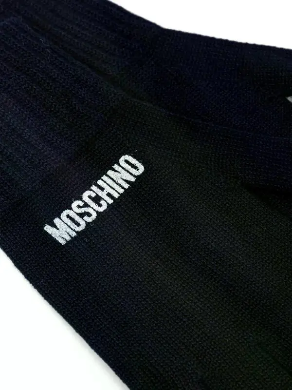 Moschino Logo-embroidered Gloves