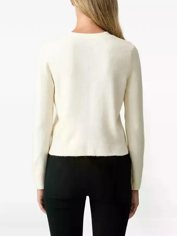 Dkny Bow-detail Fine-knit Cardigan