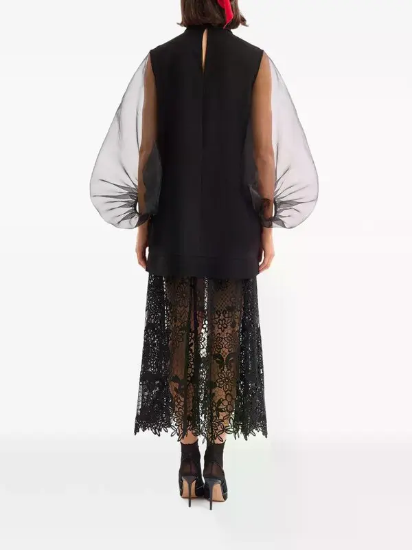 GEMY MAALOUF Lace-overlay Skirt