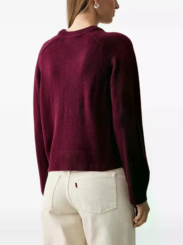 Dkny Bell Logo-intarsia Raglan-sleeve Sweater