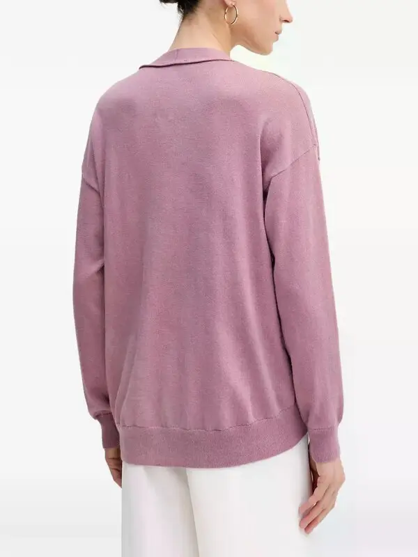 Sisley Oversized V-neck Cardigan