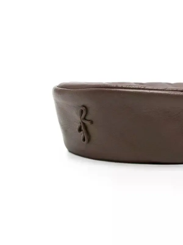 Ruslan Baginskiy Leather Pillbox Hat