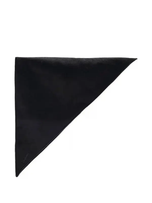 Vaquera Logo-embroidered Triangular Scarf