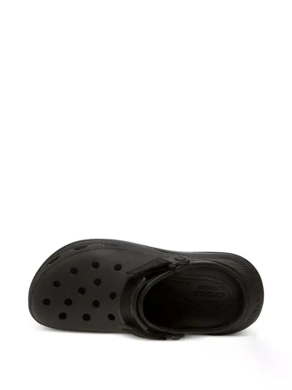 CROCS New Crush Perforated Touch-strap Clogs - Black