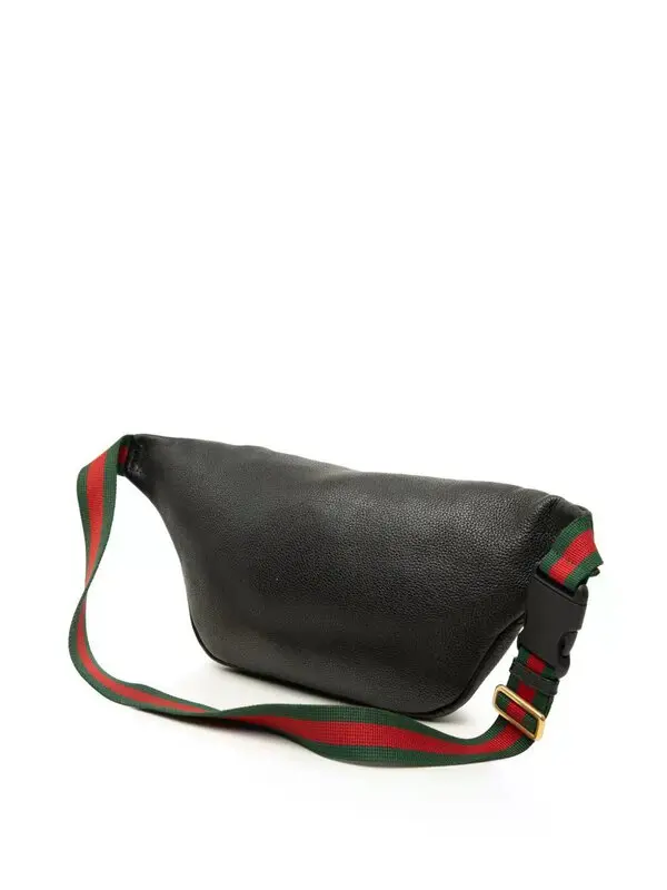 Gucci 2000-2015 Calfskin Logo Web Belt Bag