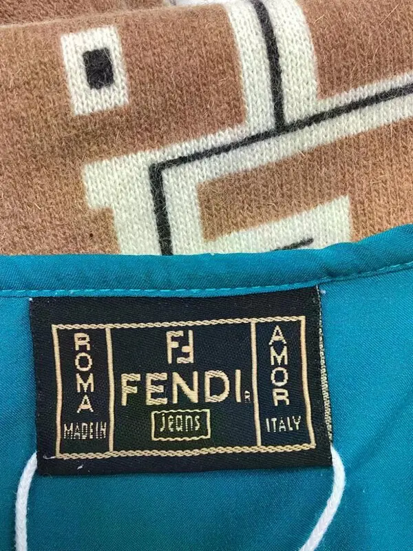 Fendi Ff Logo Button-down Sweater