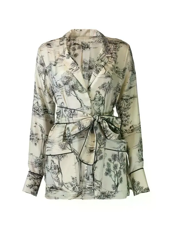 DMN PARIS Ava Toile De Jouy Blouse