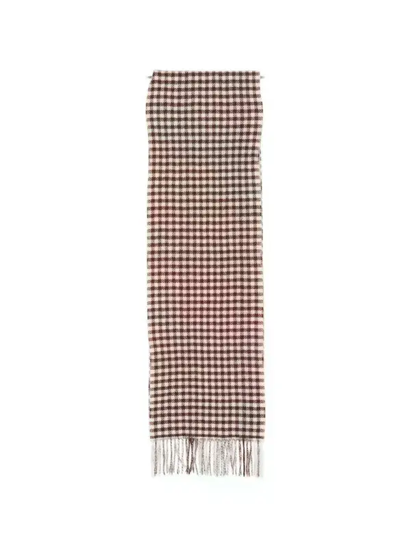 Marc O'polo Houndstooth Fringed Scarf
