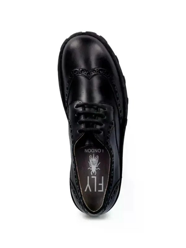 Fly London Brogue-detailed Lace-up Derby Shoes