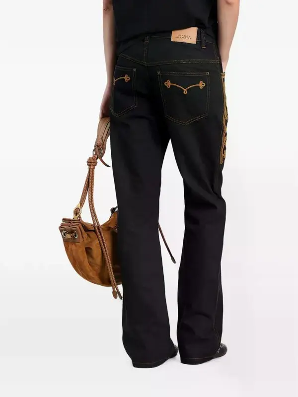 MARANT ETOILE Embroidered Denim Jeans
