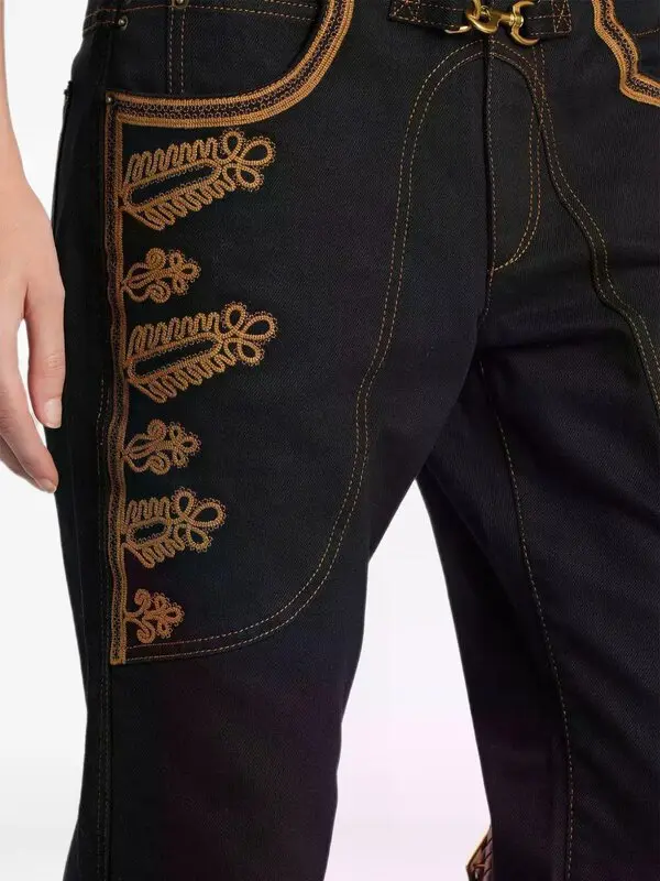 MARANT ETOILE Embroidered Denim Jeans