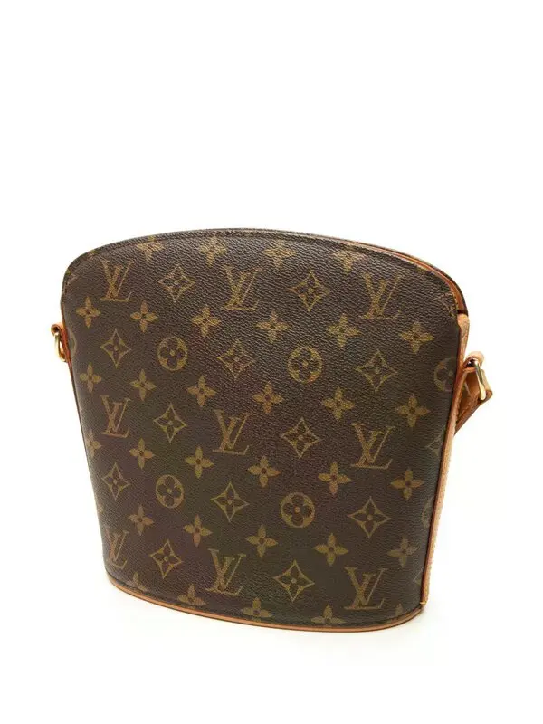LOUIS VUITTON 1999 Monogram Drouot Crossbody Bag - Brown