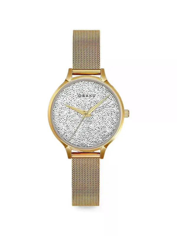 OBAKU Stjerner Crystal-embellished 32mm Watch - Silver