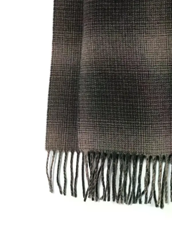 Marc O'polo Check Fringed Scarf