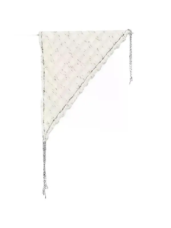 Faliero Sarti Fringed Triangular Scarf