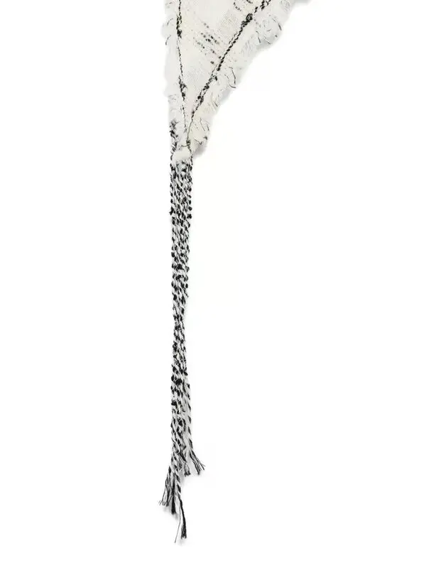 Faliero Sarti Fringed Triangular Scarf