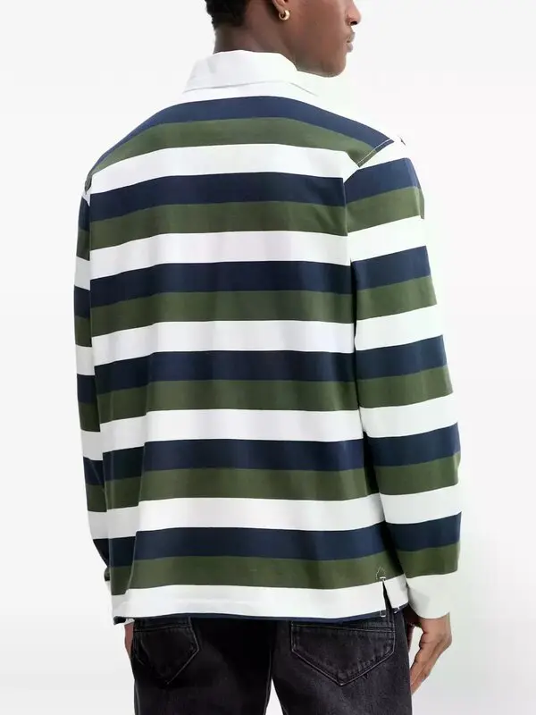 LEVI'S Union Rugby Striped Long-sleeve Polo Shirt
