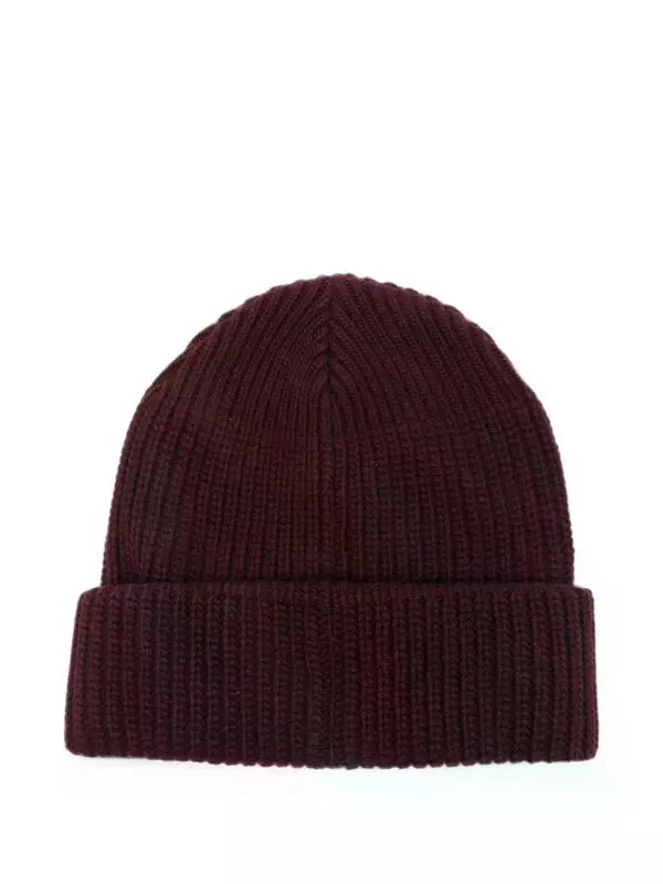 VIVIENNE WESTWOOD Orb-embroidered Ribbed-knit Beanie Hat