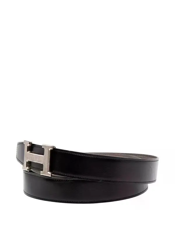 Hermès 2024 Swift And Togo Constance H Guillochee Reversible Belt
