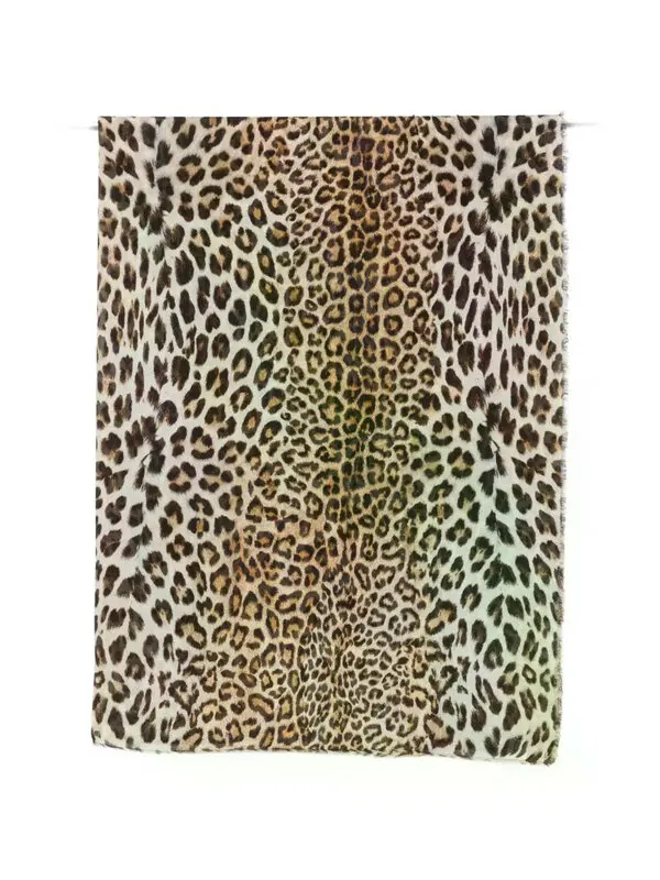 Faliero Sarti Animal Leopard-print Scarf - Neutrals