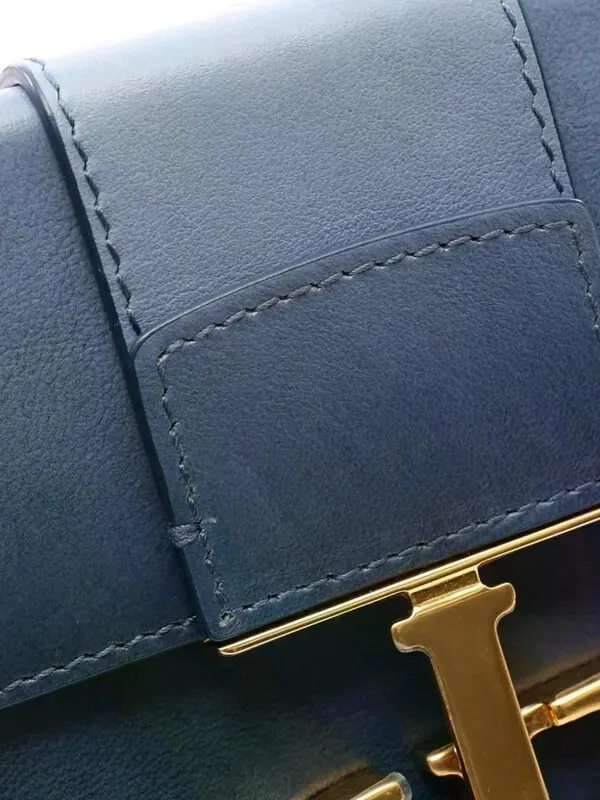 Dior 2000-2026 Leather 30 Montaigne Box Bag Crossbody Bag - Blue