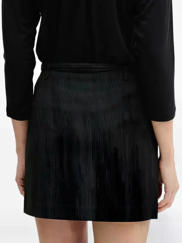 Sisley Stripe-pattern Mini Skirt