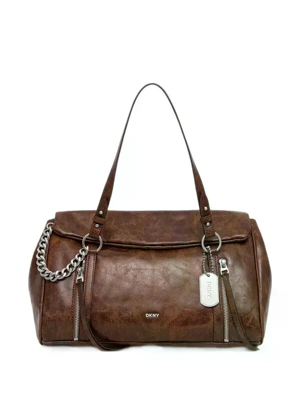 Dkny Chain-detail Zip-fastening Tote Bag
