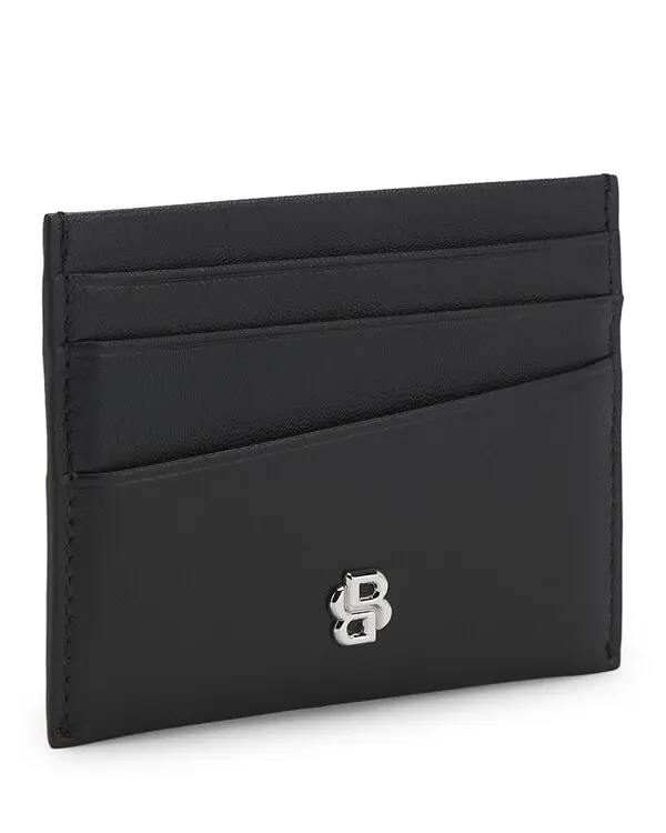 BOSS Icon Leather Five Slot Logo Wallet