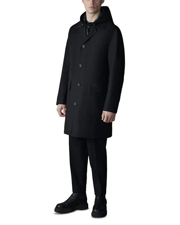 Mackage Mathias 3-in-1 Balmacaan Coat With Removable Down Liner