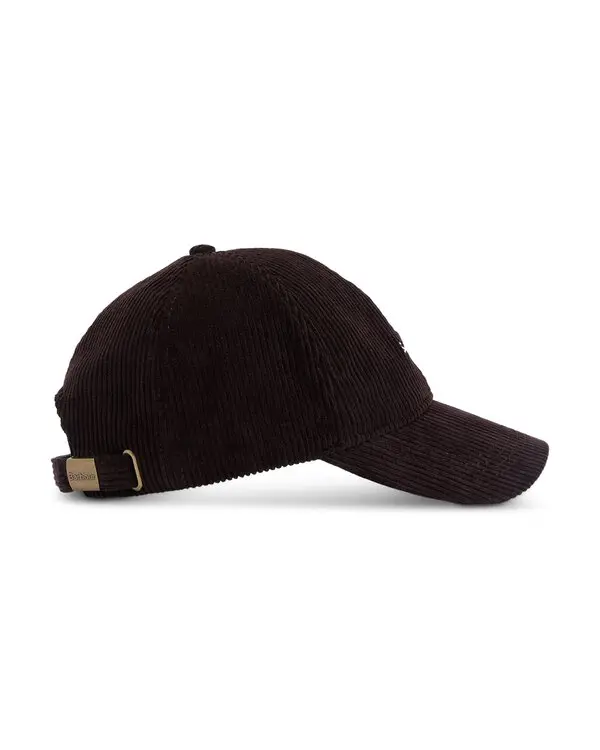 Barbour Preston Cotton Corduroy Logo Cap - Brown
