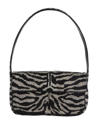 Staud Tommy Beaded Bag Handbag Rayon, Glass, Polyurethane - Black