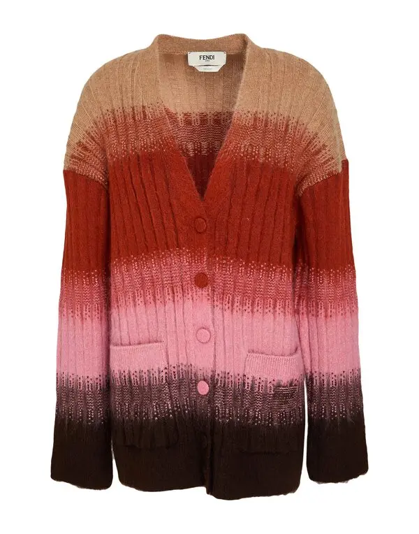 Fendi Cardigan Size Mohair Wool, Wool, Polyamide, Cashmere, Elastane