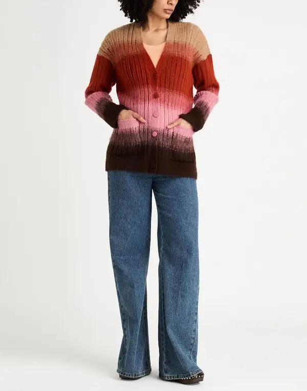Fendi Cardigan Size Mohair Wool, Wool, Polyamide, Cashmere, Elastane