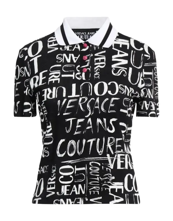 Versace Polo Shirt Size Cotton, Polyester, Polyamide, Elastane
