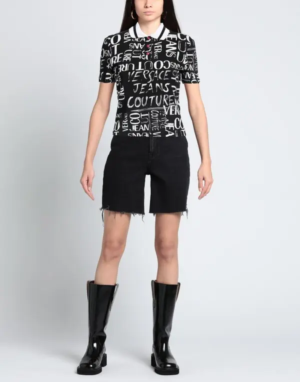 Versace Polo Shirt Size Cotton, Polyester, Polyamide, Elastane