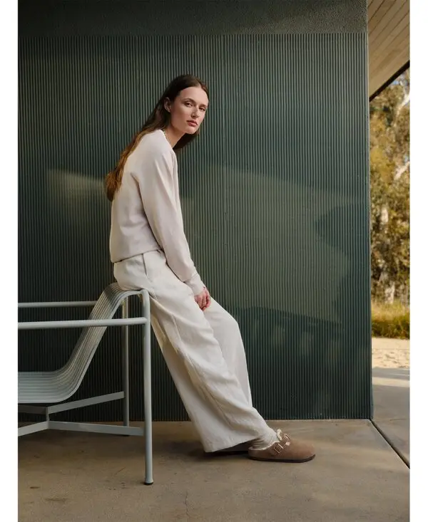 BIRKENSTOCK Boston Suede & Shearling Clogs