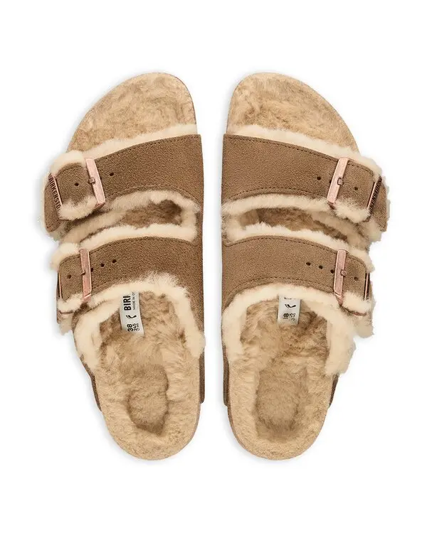 BIRKENSTOCK Arizona Shearling Lined Suede Sandals