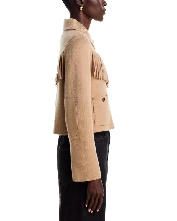 Cara Cara Olympia Merino Wool Fringe Trim Jacket