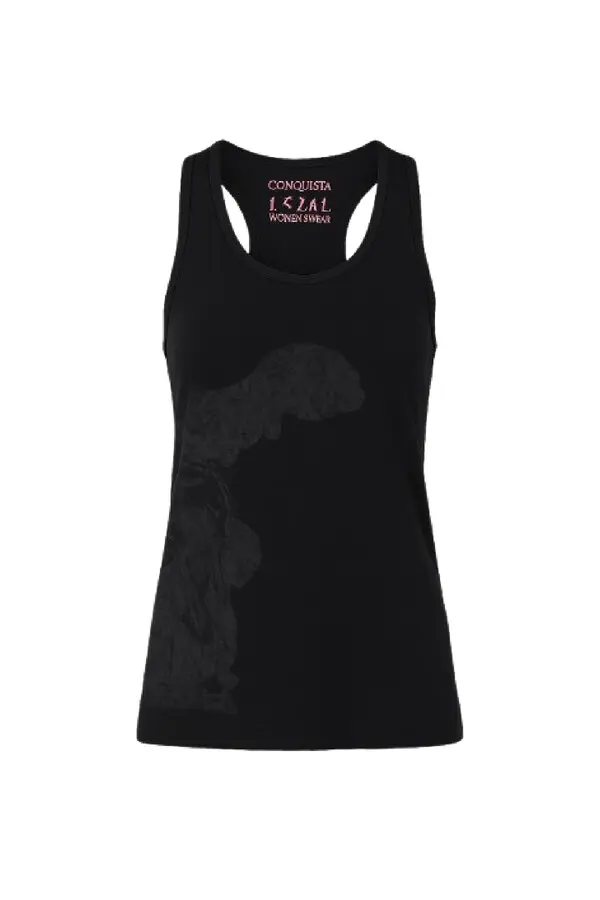 CONQUISTA Graphic Tank Top – Modern Minimalism With An Artistic Edge
