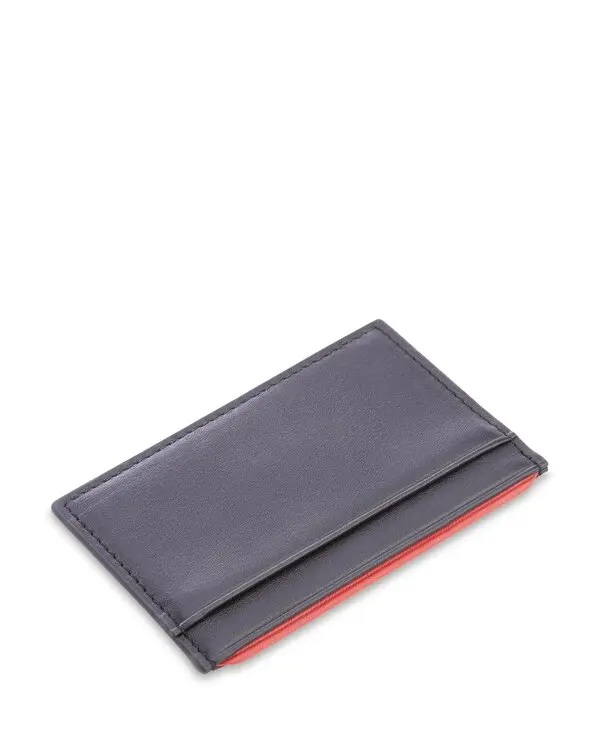 ROYCE NEW YORK Leather Rfid-blocking Executive Slim Credit Card Case