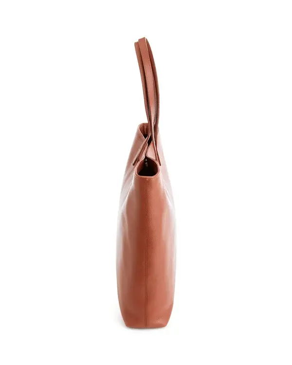ROYCE NEW YORK Pebble Grain Leather Tall Tote
