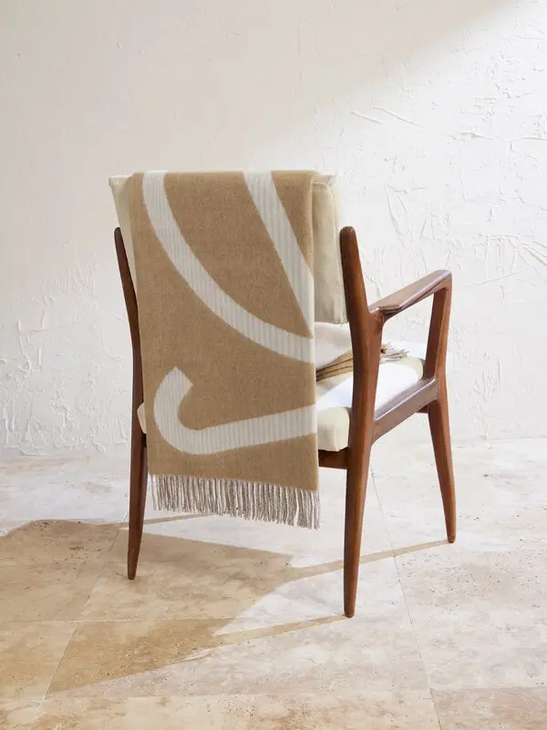 Loewe Anagram Wool And Cashmere-blend Throw