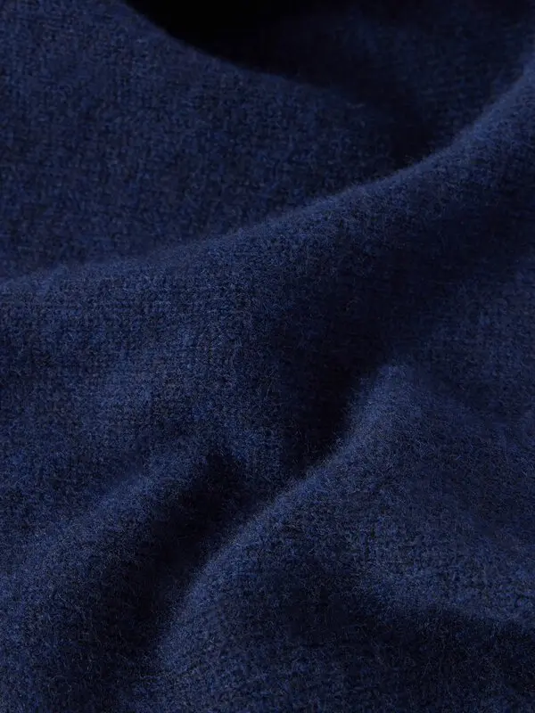 Nn07 Triangle 6623 Wool Scarf - Blue